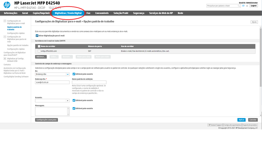 Configurar Scanner HP LaserJet MFP E42540 - WikiCTI
