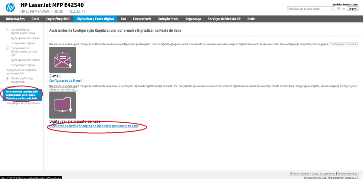 Configurar Scanner HP LaserJet MFP E42540 - WikiCTI